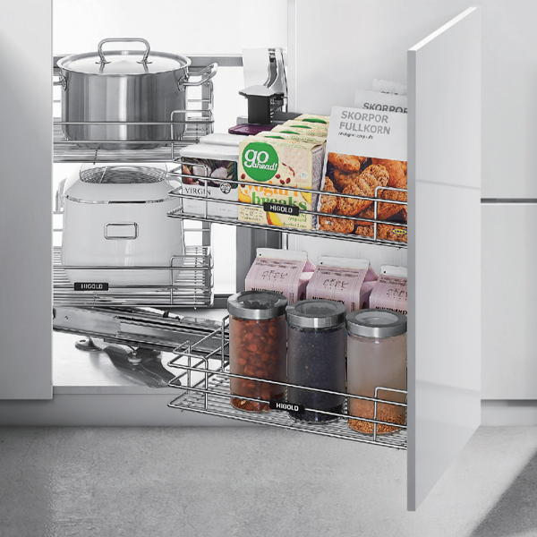 Royal Homes Magic Corner Right-Opening Kitchen Organizer, 860x510x(620 ...